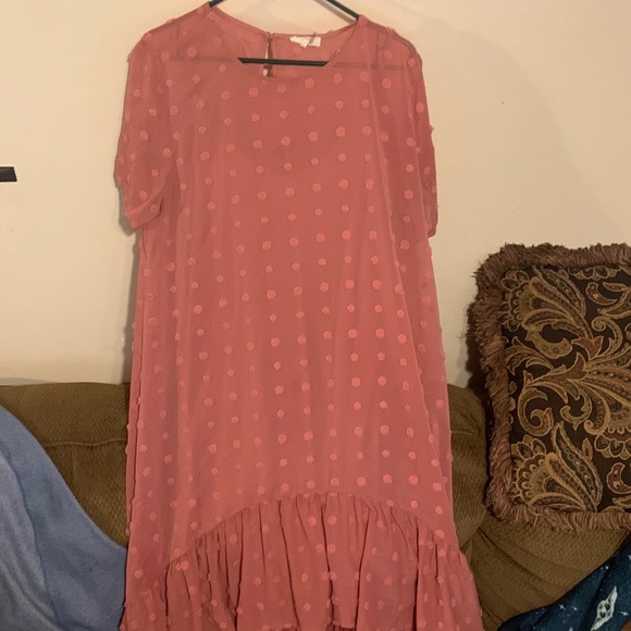 entro | Dresses | Entro Pink Blush Dress With Ball Designs | Poshmark